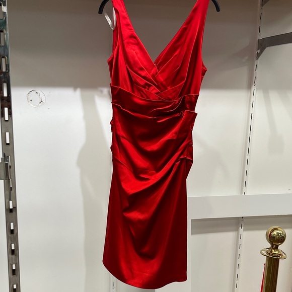Boston Proper | Dresses | Boston Proper Vibrant Red Dress | Poshmark